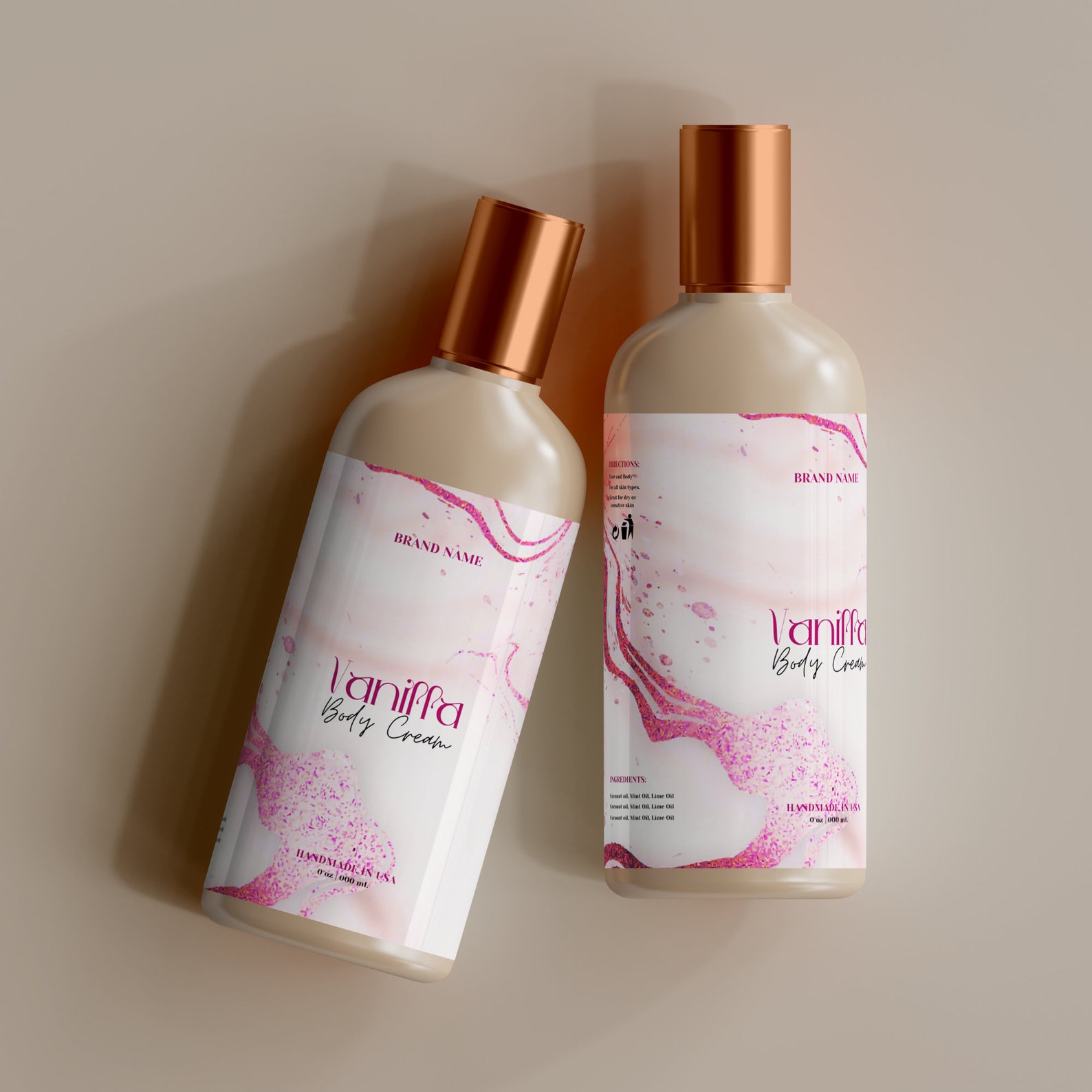 Editable Product Label Template INSTANT DOWNLOAD Beauty Product Labels ...