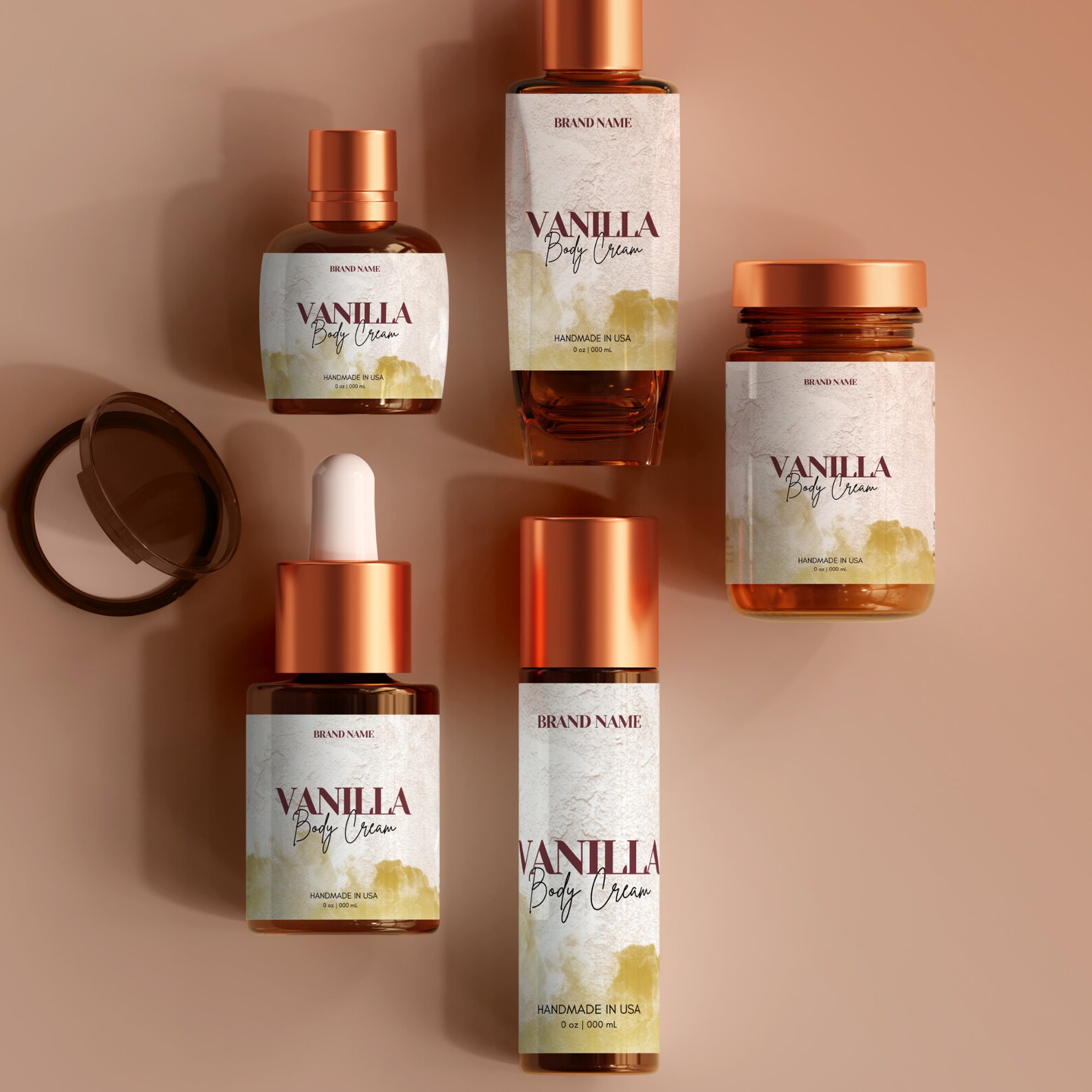 Custom Labels for Cosmetic Bottles Beauty Product Label Packaging ...