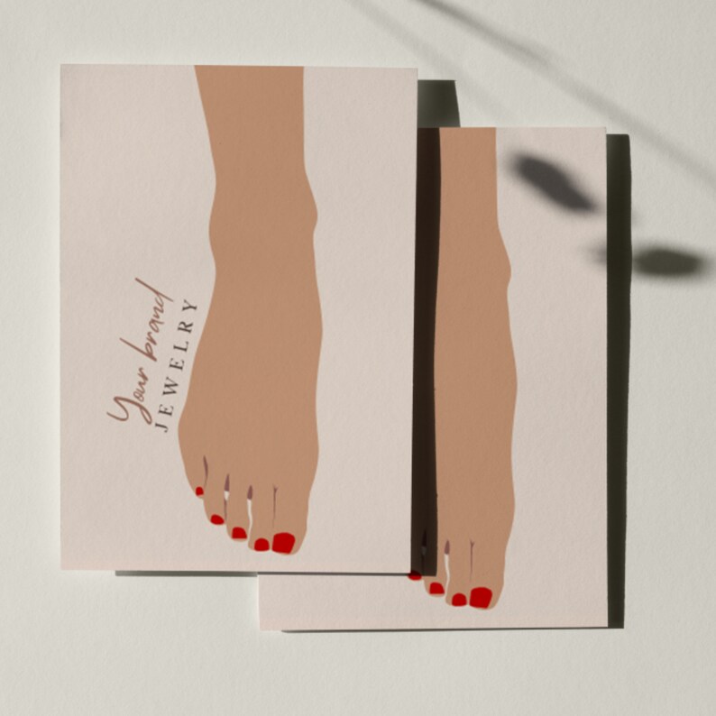 Customisable Anklet Display Cards, Displays & Packaging, Editable ...