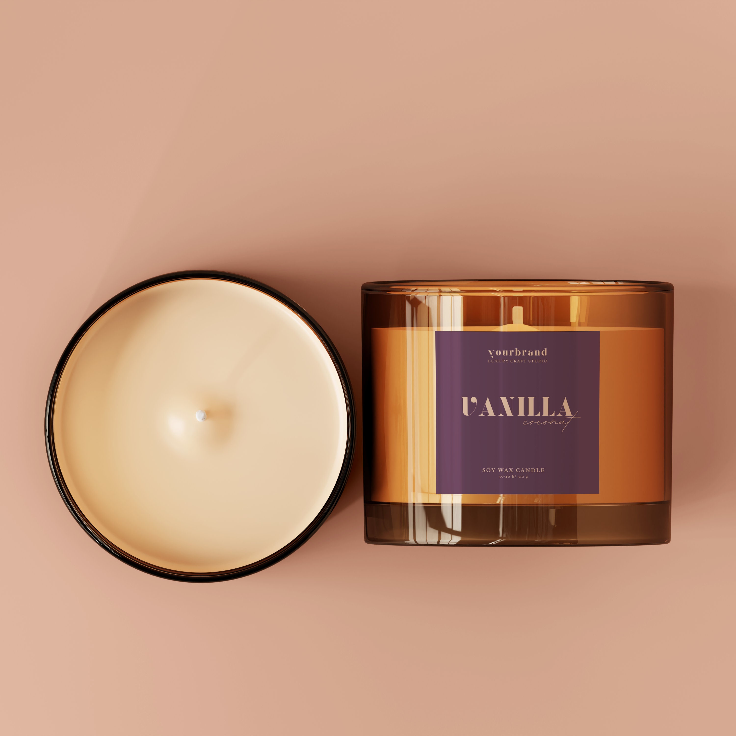 Editable Candle Business Bundle Luxury Candle Label Candle Care Card ...