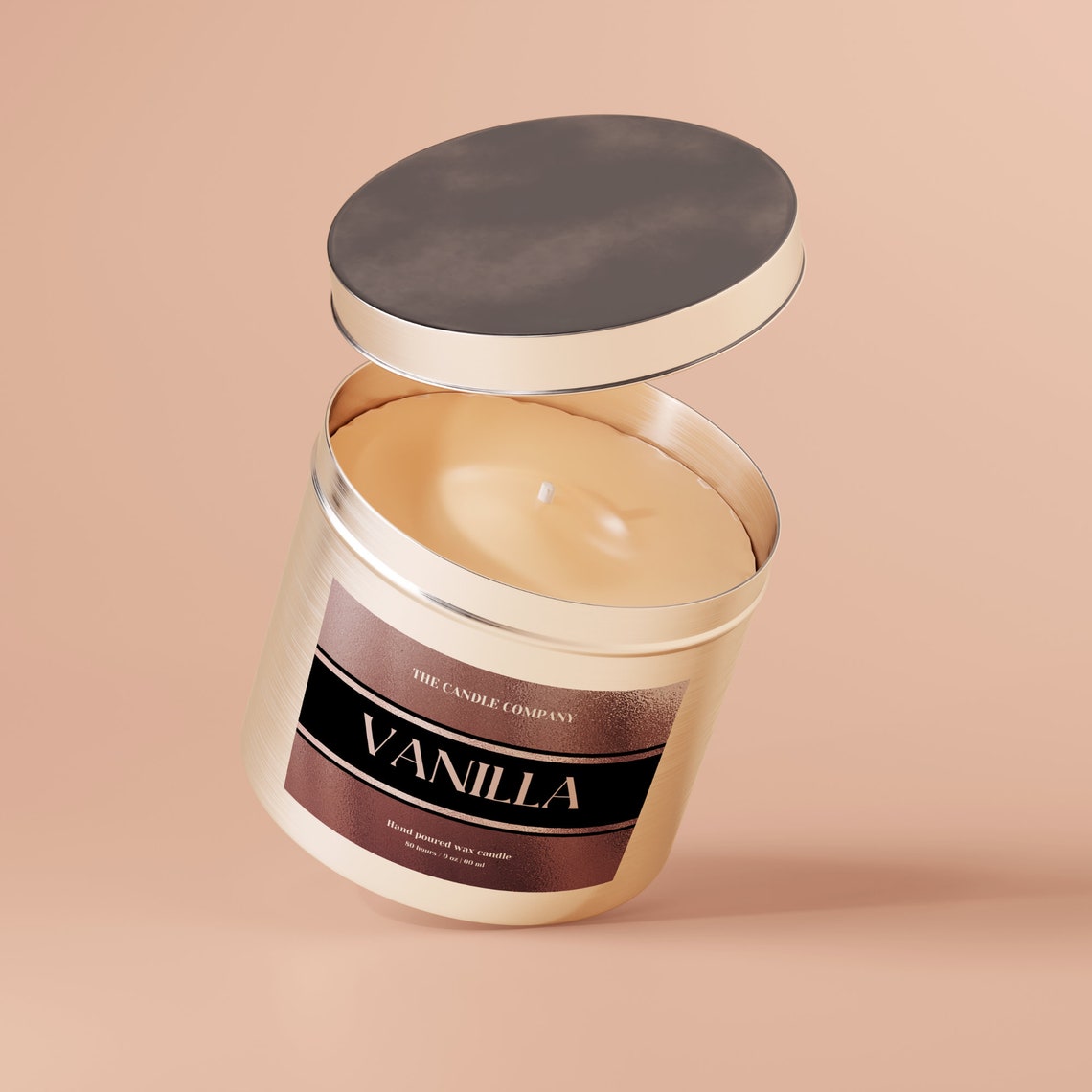 Luxury Custom Scented Candle Label Template Personalized - Etsy