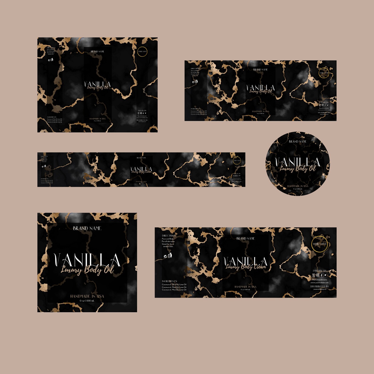 Custom Labels for Cosmetic Bottles | Beauty Product Label Packaging ...