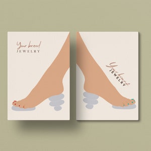 Customisable Anklet Display Cards, Displays & Packaging, Editable ...
