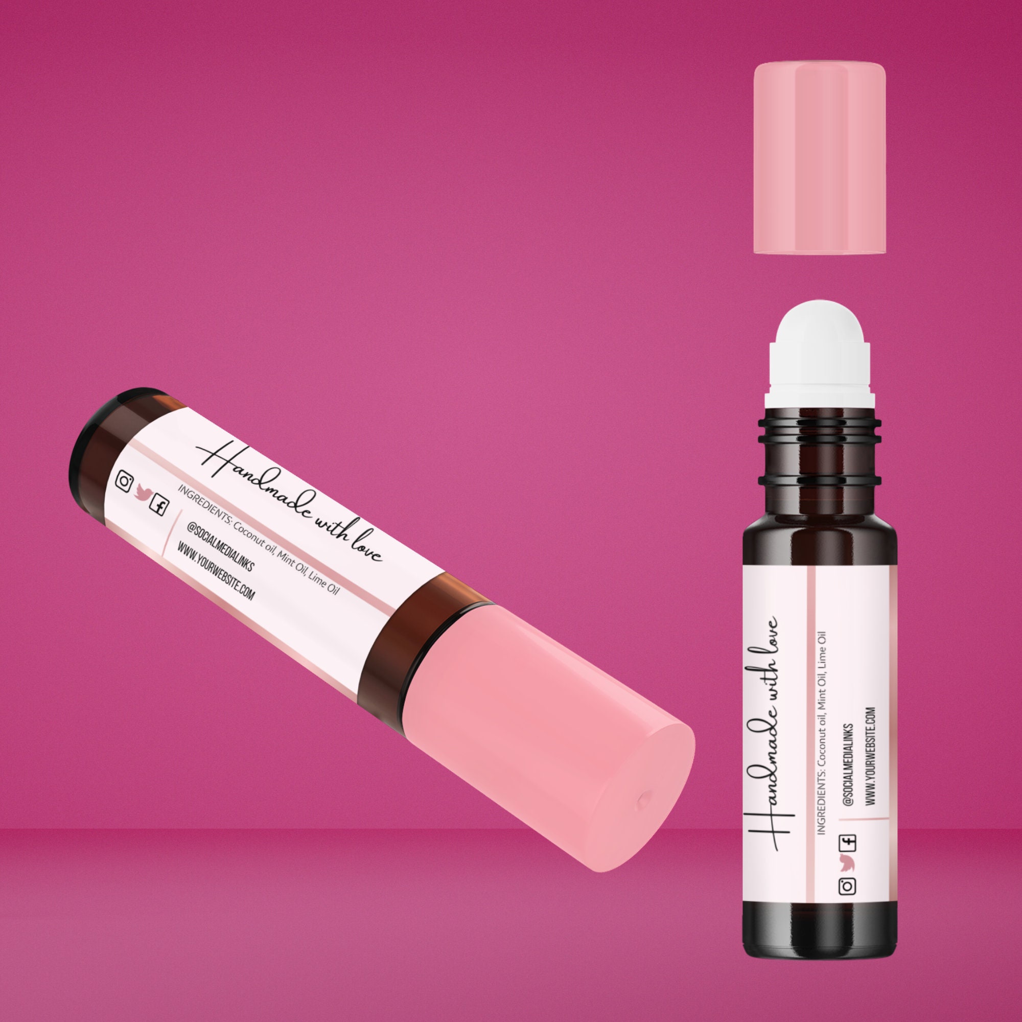 Roller Bottle Labels | Essential Oil Labels Printable Template ...