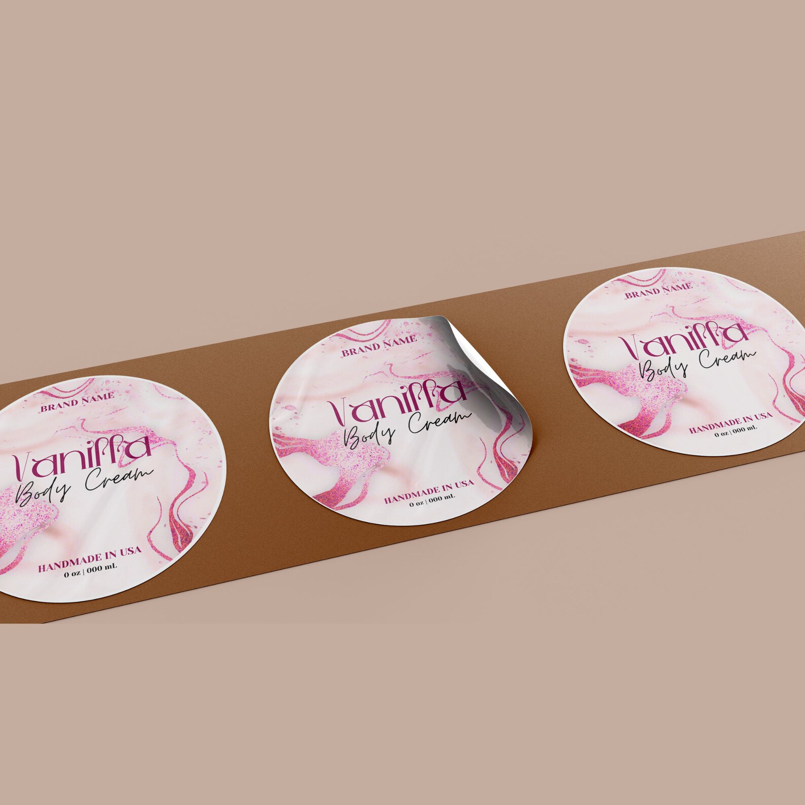 Editable Product Label Template INSTANT DOWNLOAD Beauty Product Labels ...