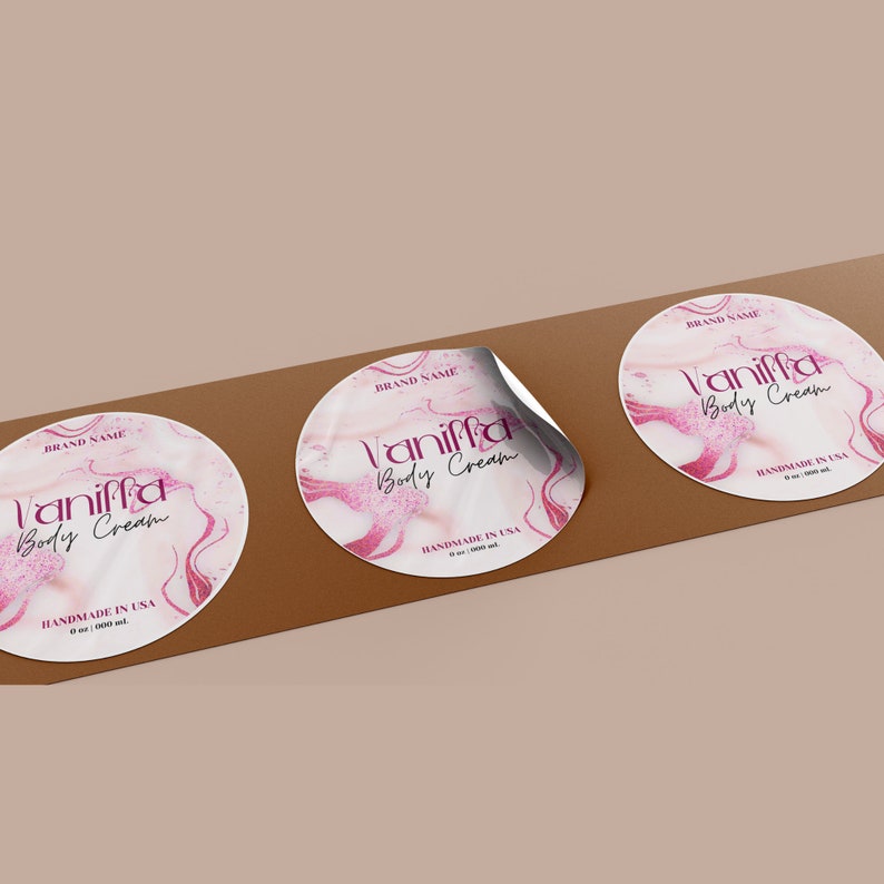 Editable Product Label Template INSTANT DOWNLOAD Beauty Product Labels ...