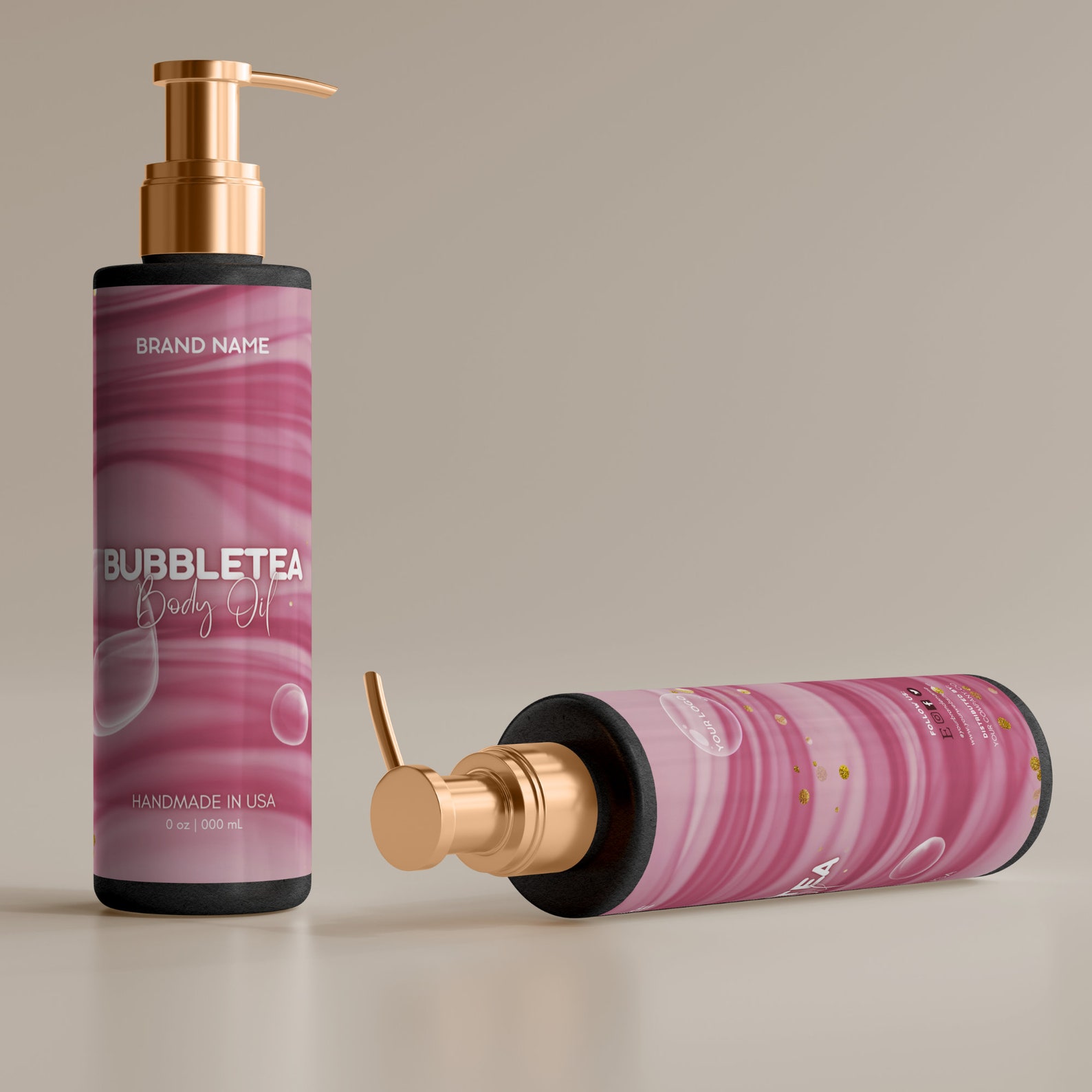 Editable Product Label Template | INSTANT DOWNLOAD | Beauty Product ...