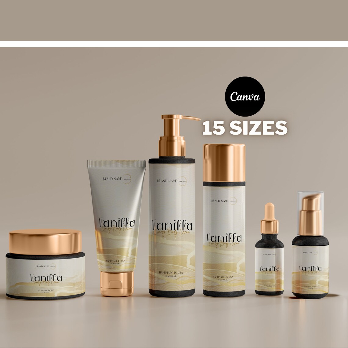 Custom Labels for Cosmetic Bottles Beauty Product Label Packaging ...