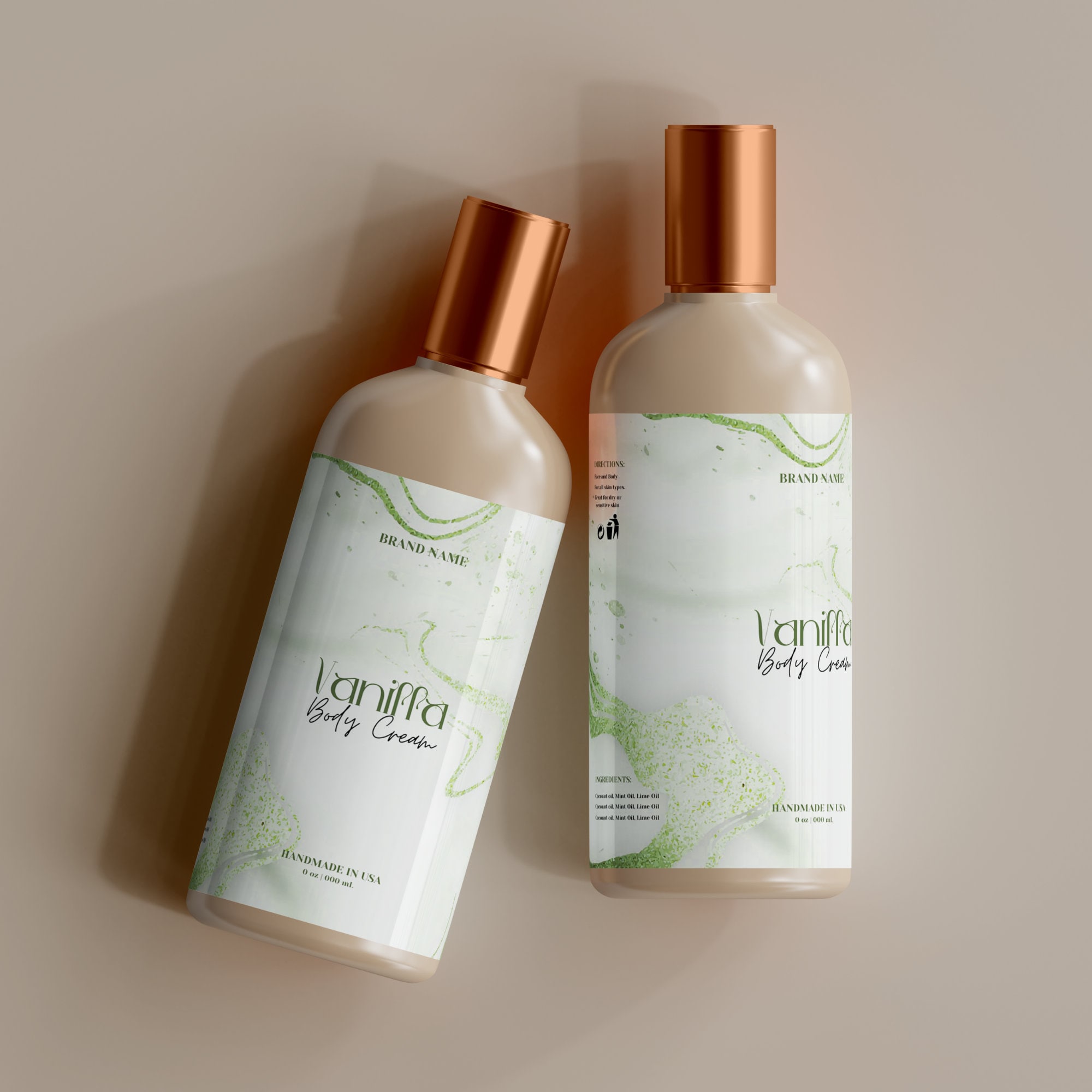 Editable Product Label Template INSTANT DOWNLOAD Beauty - Etsy