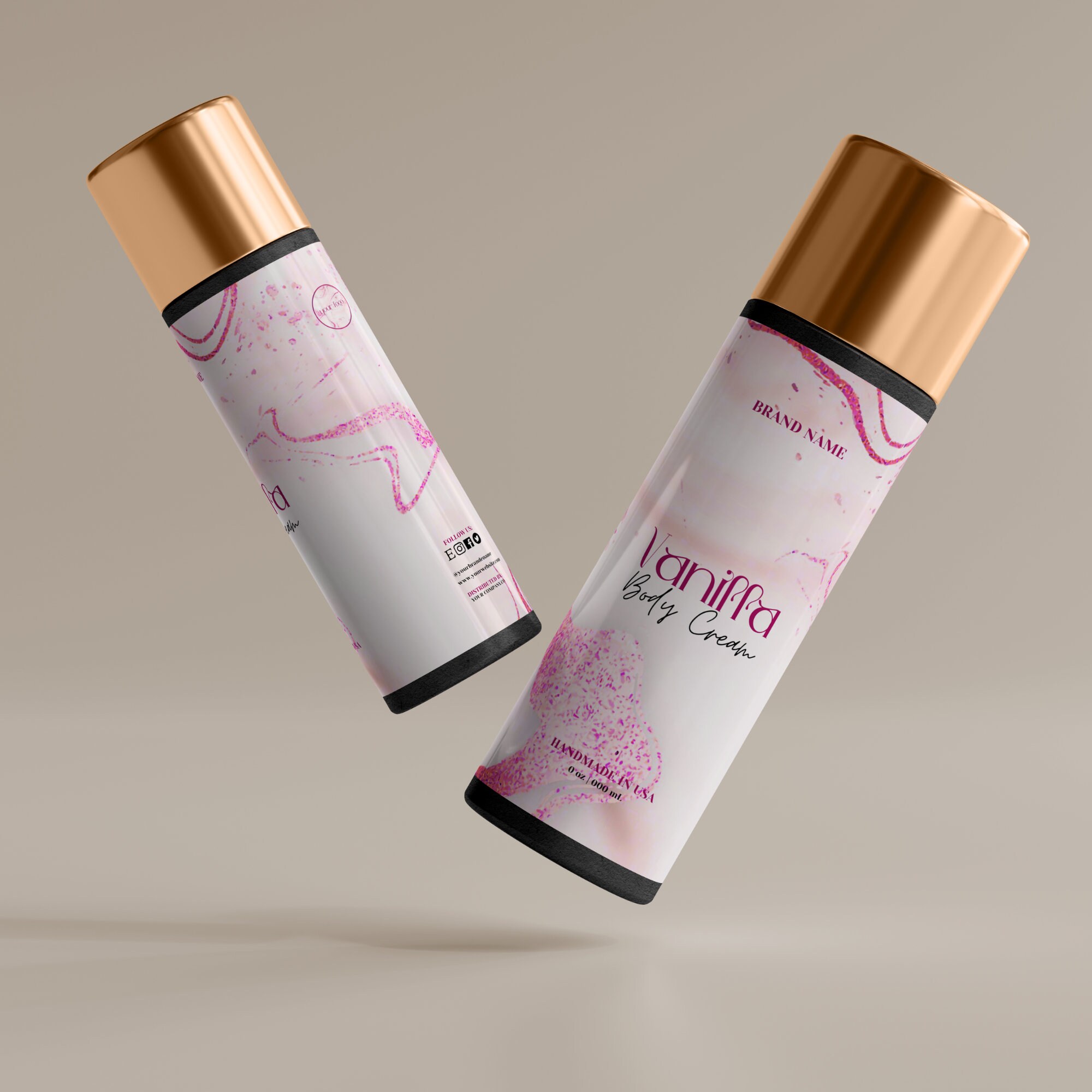 Editable Product Label Template INSTANT DOWNLOAD Beauty Product Labels ...