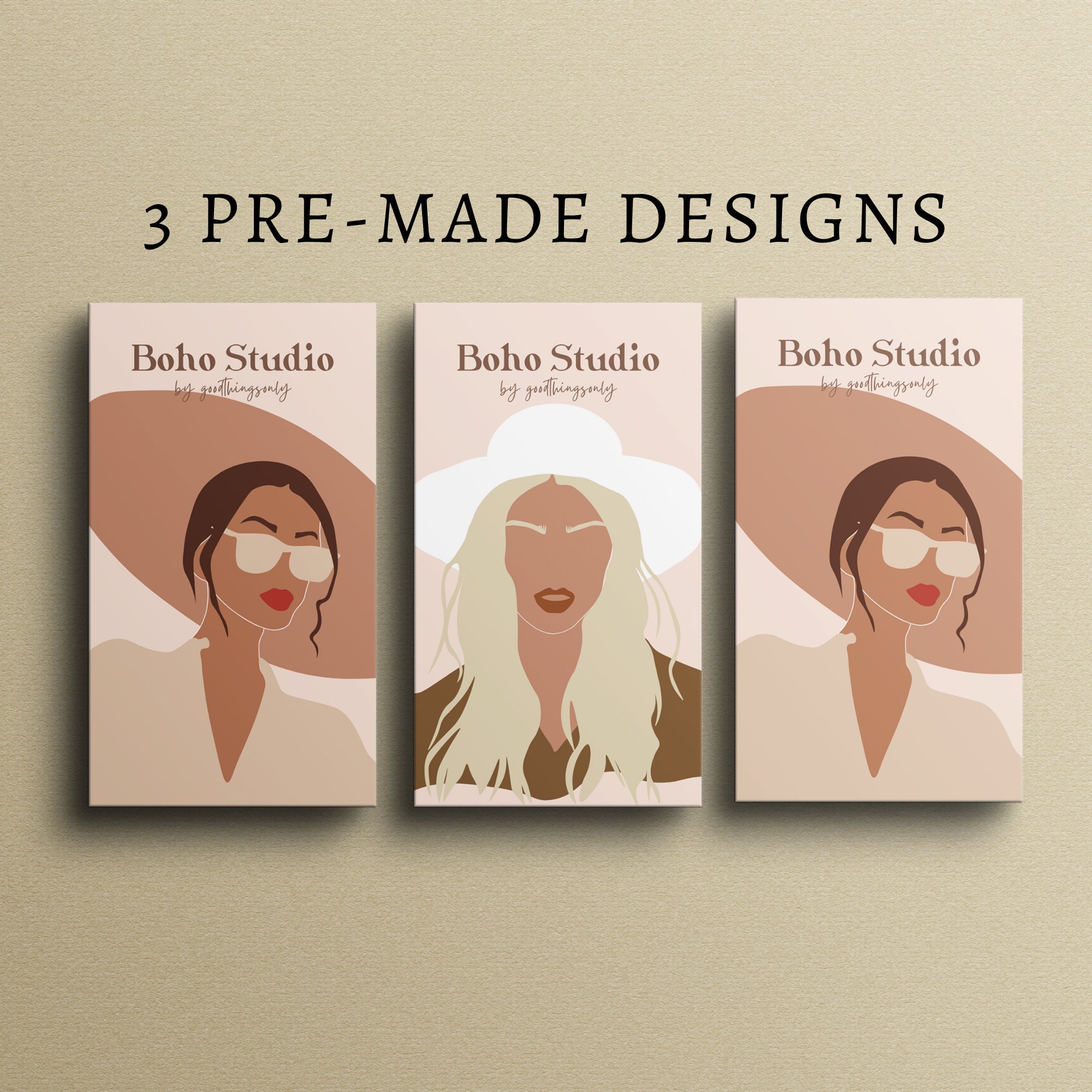 Custom Jewelry Display Card, Earring Card, Earring Card Template ...