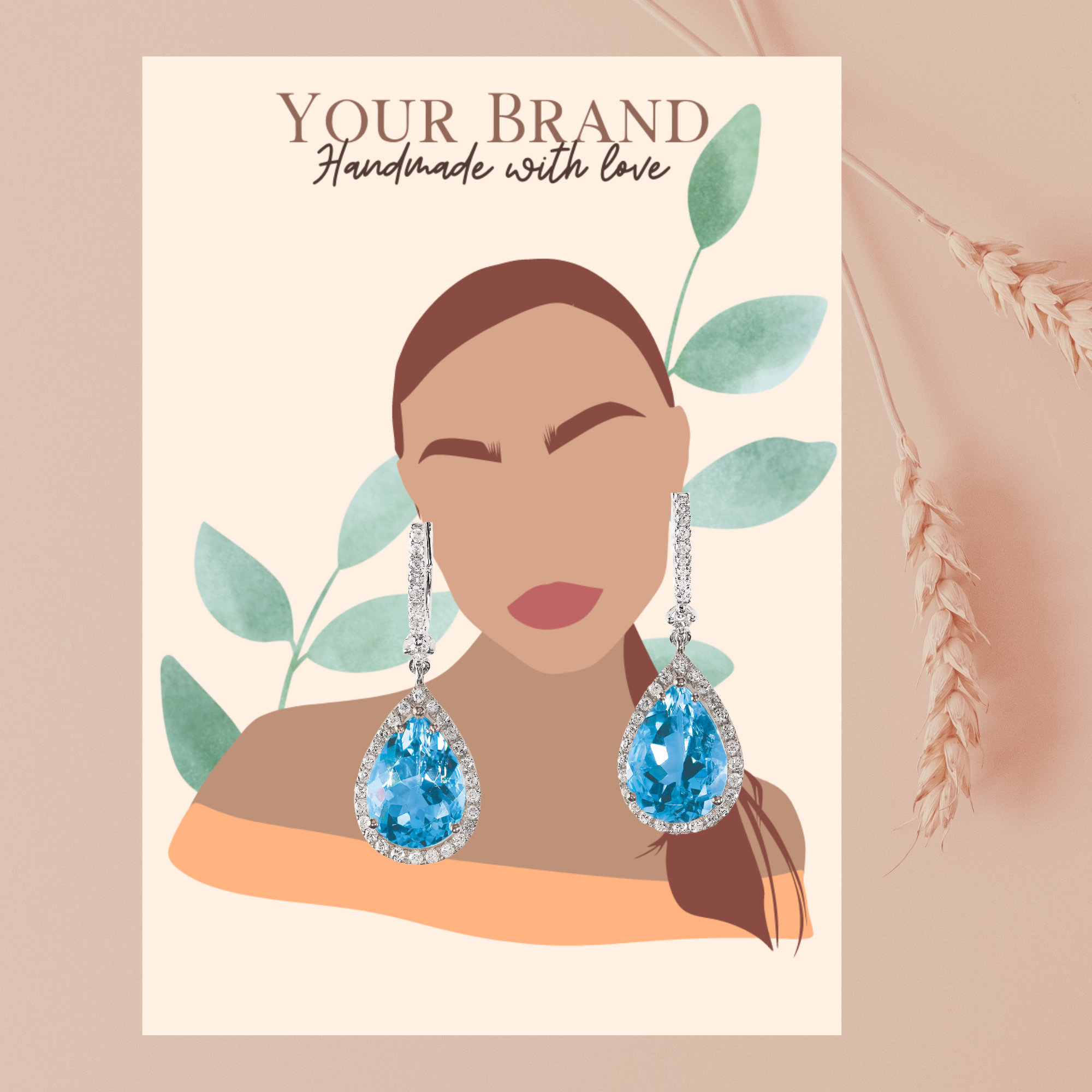 Custom Earring Cards for Jewelry Packaging Unique Earring - Etsy