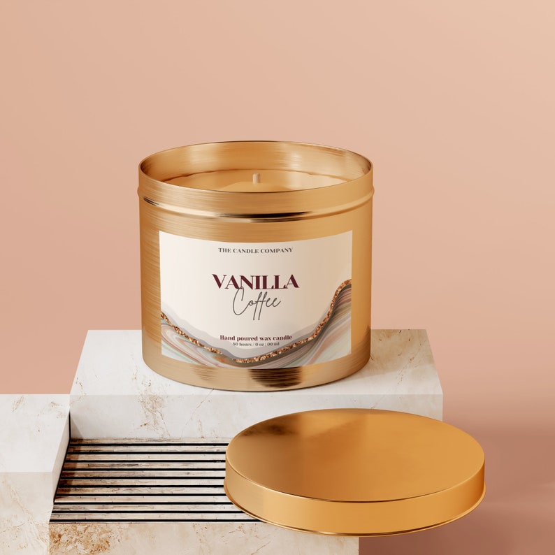 Luxury Custom Scented Candle Label Template - Personalized Aesthetic ...