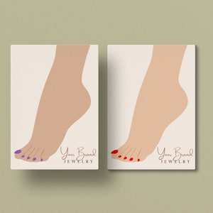 Customisable Anklet Display Cards, Displays & Packaging, Editable ...