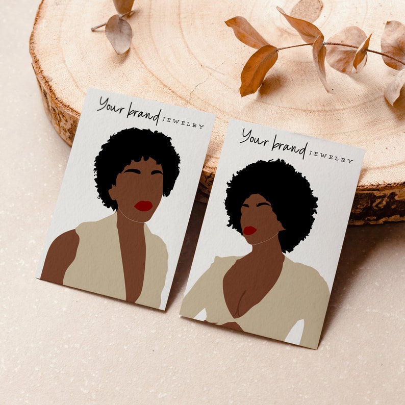 Editable Earring Display Card Template, Boho Earring Tag Template ...