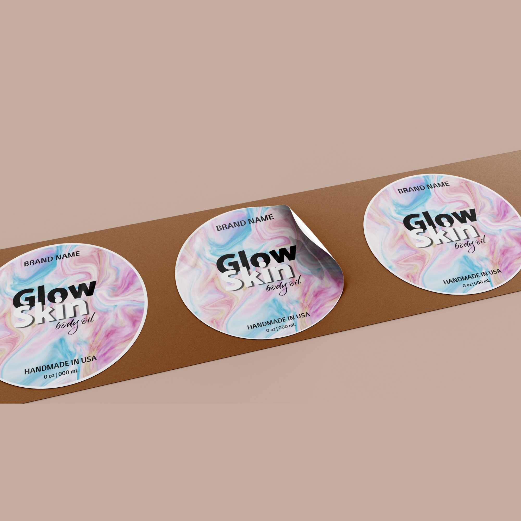 Custom Labels Skincare Template Custom Packaging Labels Cosmetic Bottle ...