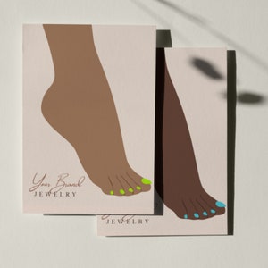Customisable Anklet Display Cards, Displays & Packaging, Editable ...