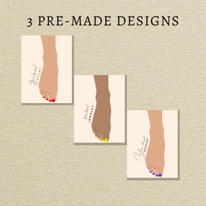 Customisable Anklet Display Cards, Displays & Packaging, Editable ...