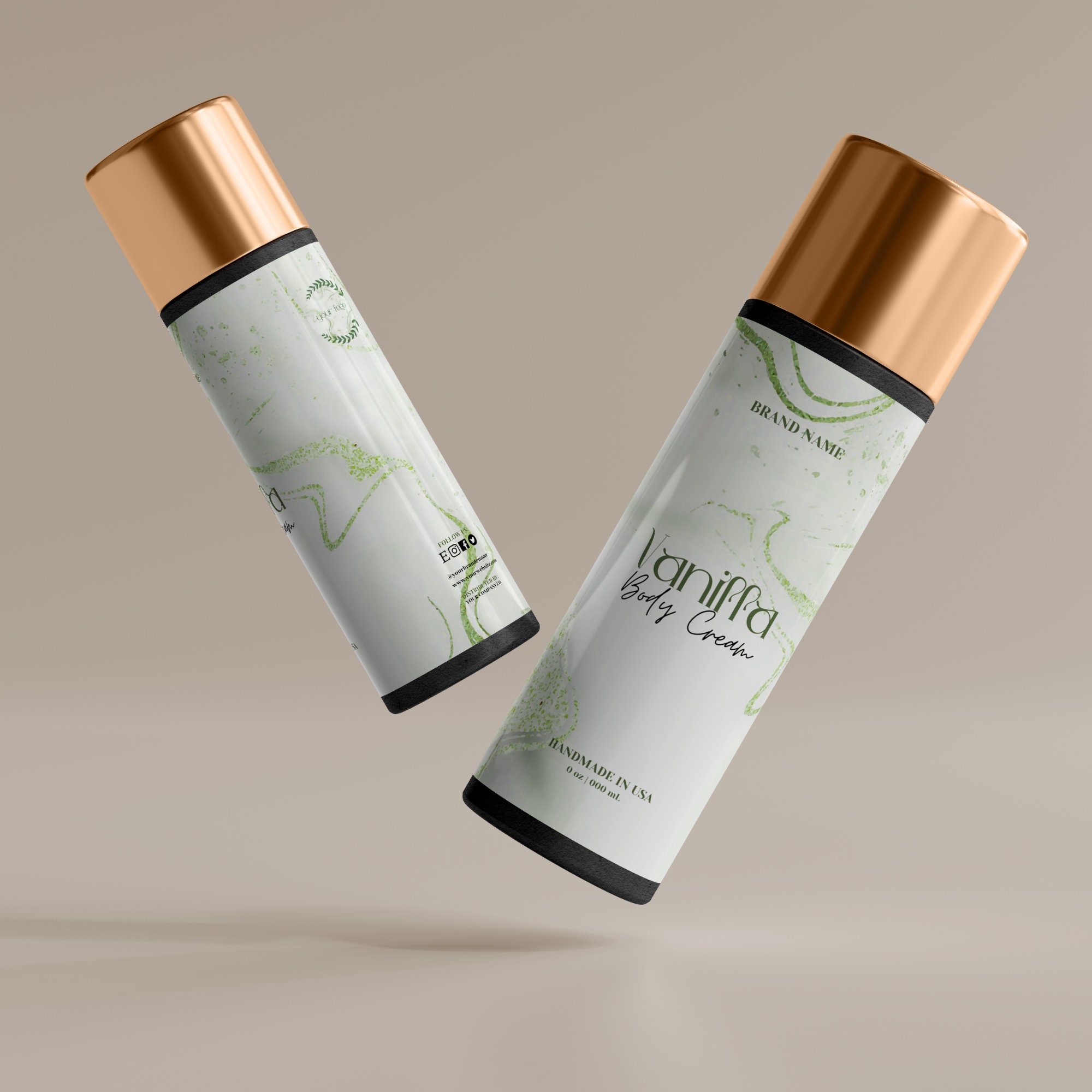 Editable Product Label Template INSTANT DOWNLOAD Beauty - Etsy