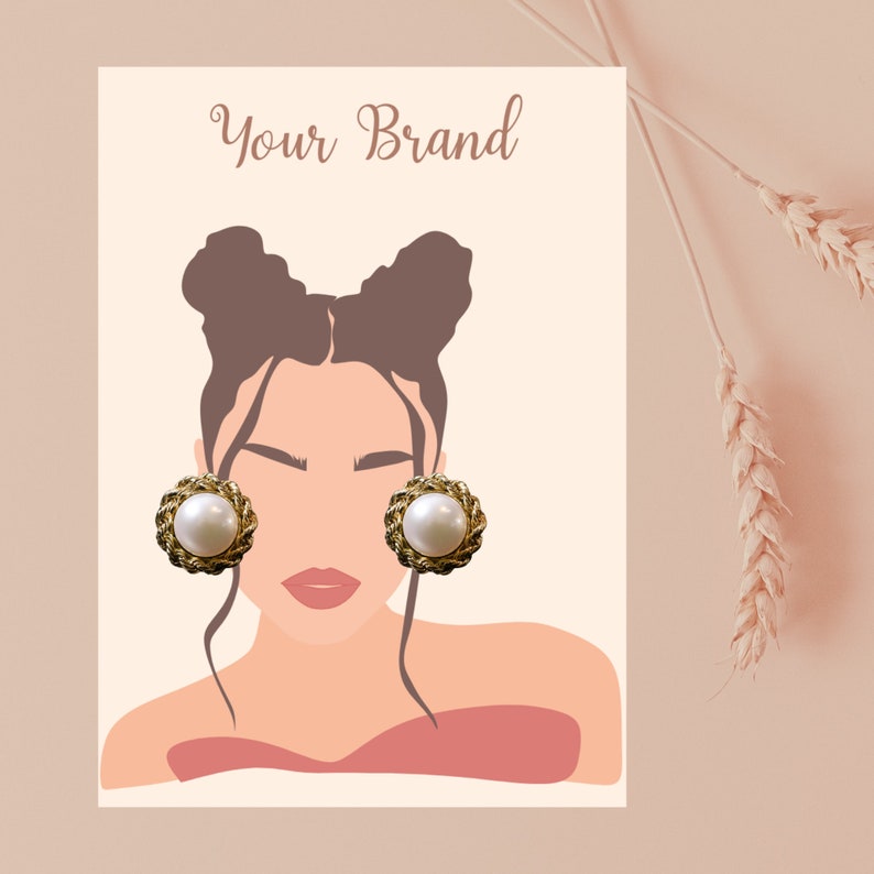Custom Earring Cards for Jewelry Packaging Unique Earring - Etsy