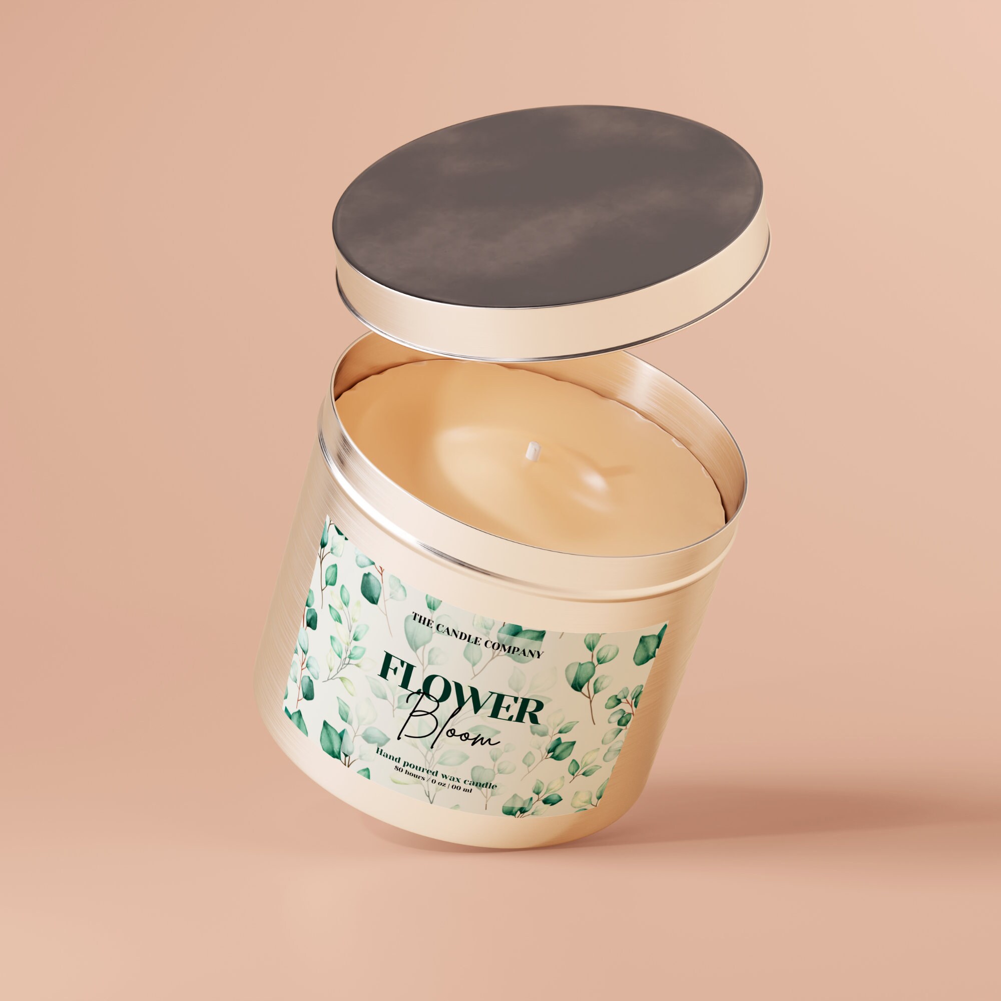 Printable Custom Candle Label Templates Customized Round - Etsy