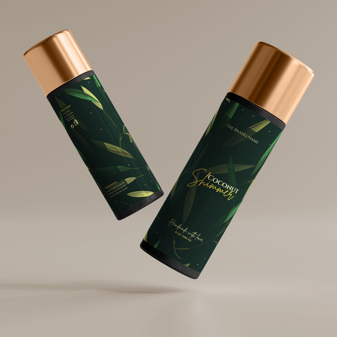 Product Labels Template Luxury Skincare Labels, Cosmetic Label Template ...