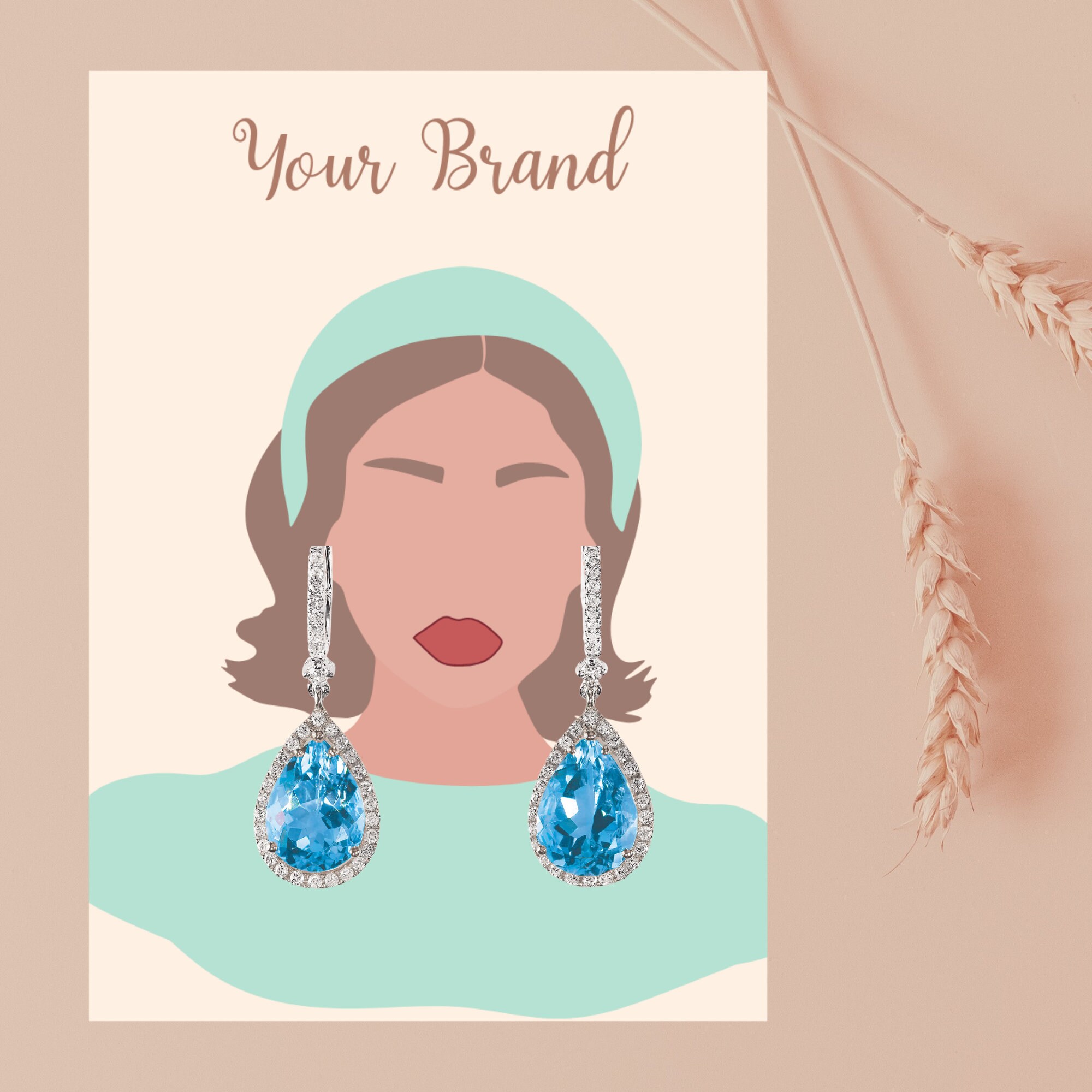 Custom Earring Cards for Jewelry Packaging Unique Earring - Etsy