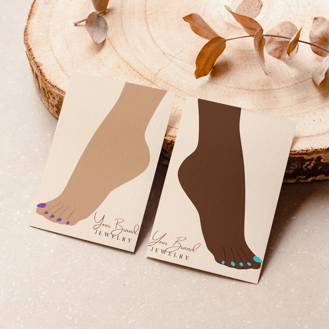 Customisable Anklet Display Cards, Displays & Packaging, Editable ...
