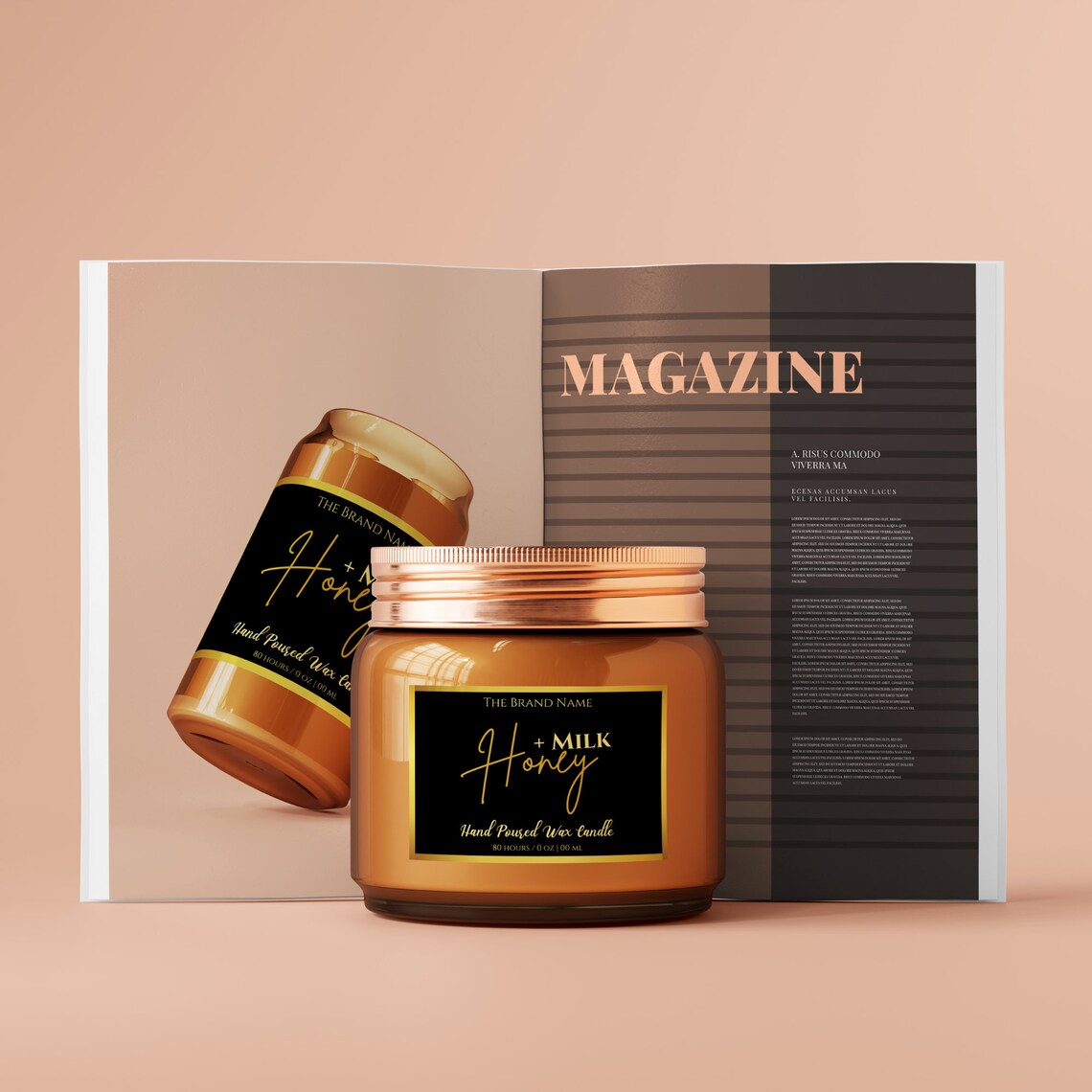 Printable Custom Candle Label Templates | Customized Round Candle ...