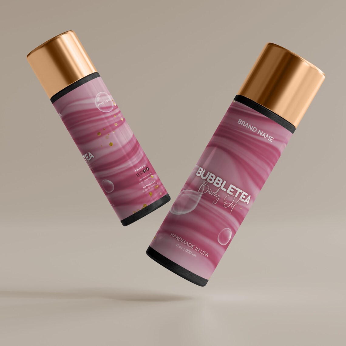 Editable Product Label Template | INSTANT DOWNLOAD | Beauty Product ...