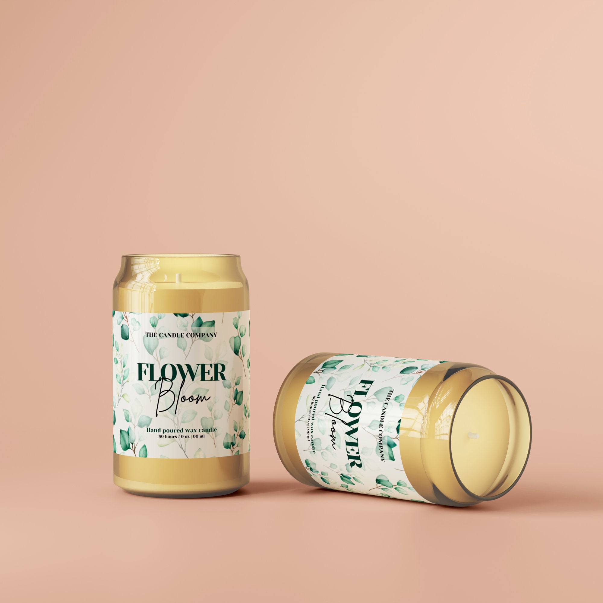 Printable Custom Candle Label Templates Customized Round - Etsy