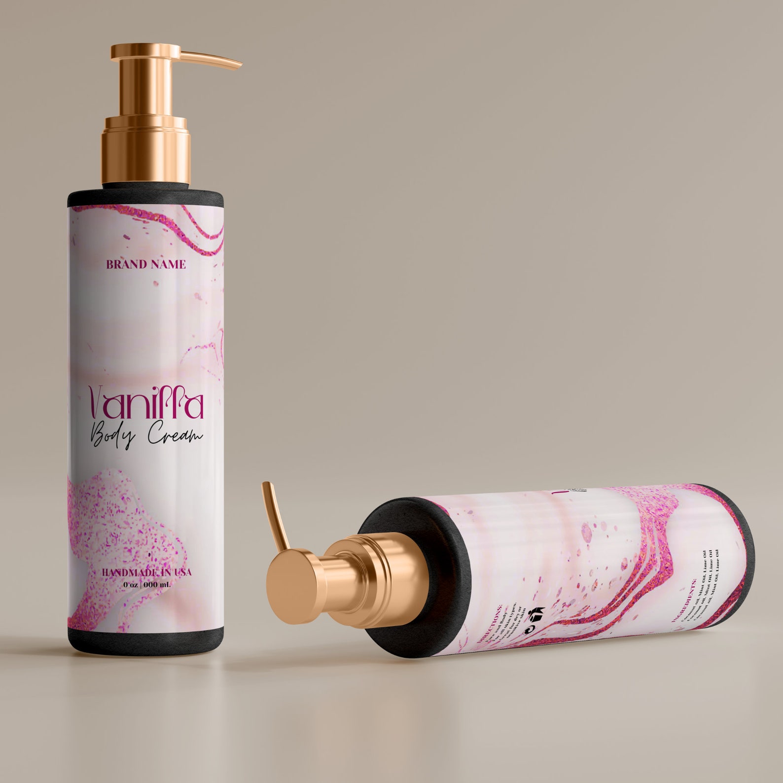 Editable Product Label Template INSTANT DOWNLOAD Beauty Product Labels ...