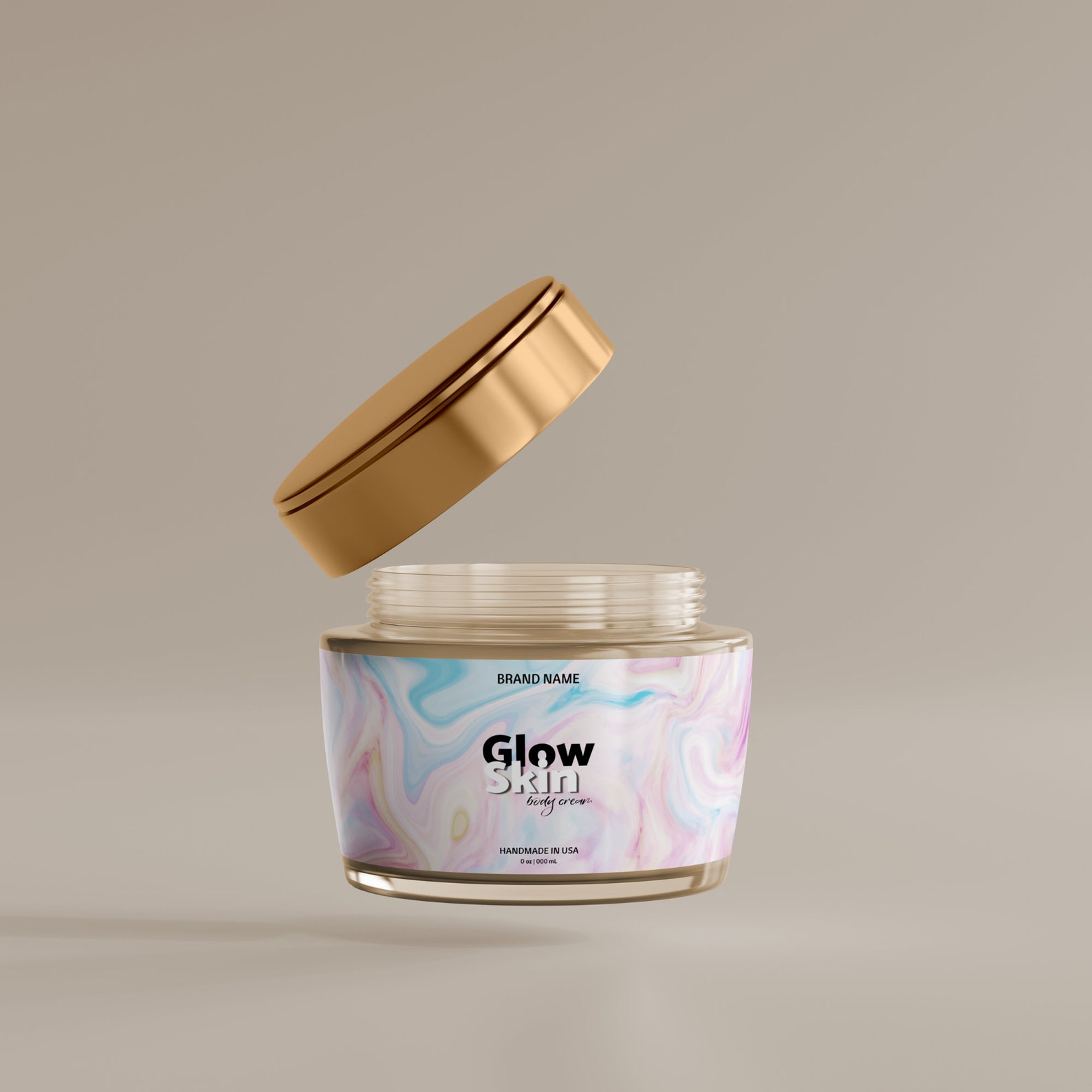 Custom Labels Skincare Template Custom Packaging Labels Cosmetic Bottle ...