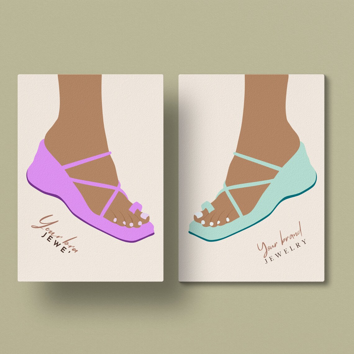 Customisable Anklet Display Cards Displays & Packaging - Etsy