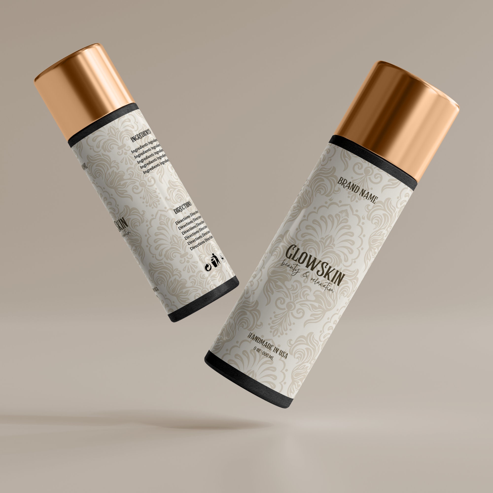 Editable Product Label Template INSTANT DOWNLOAD Beauty Product Labels ...