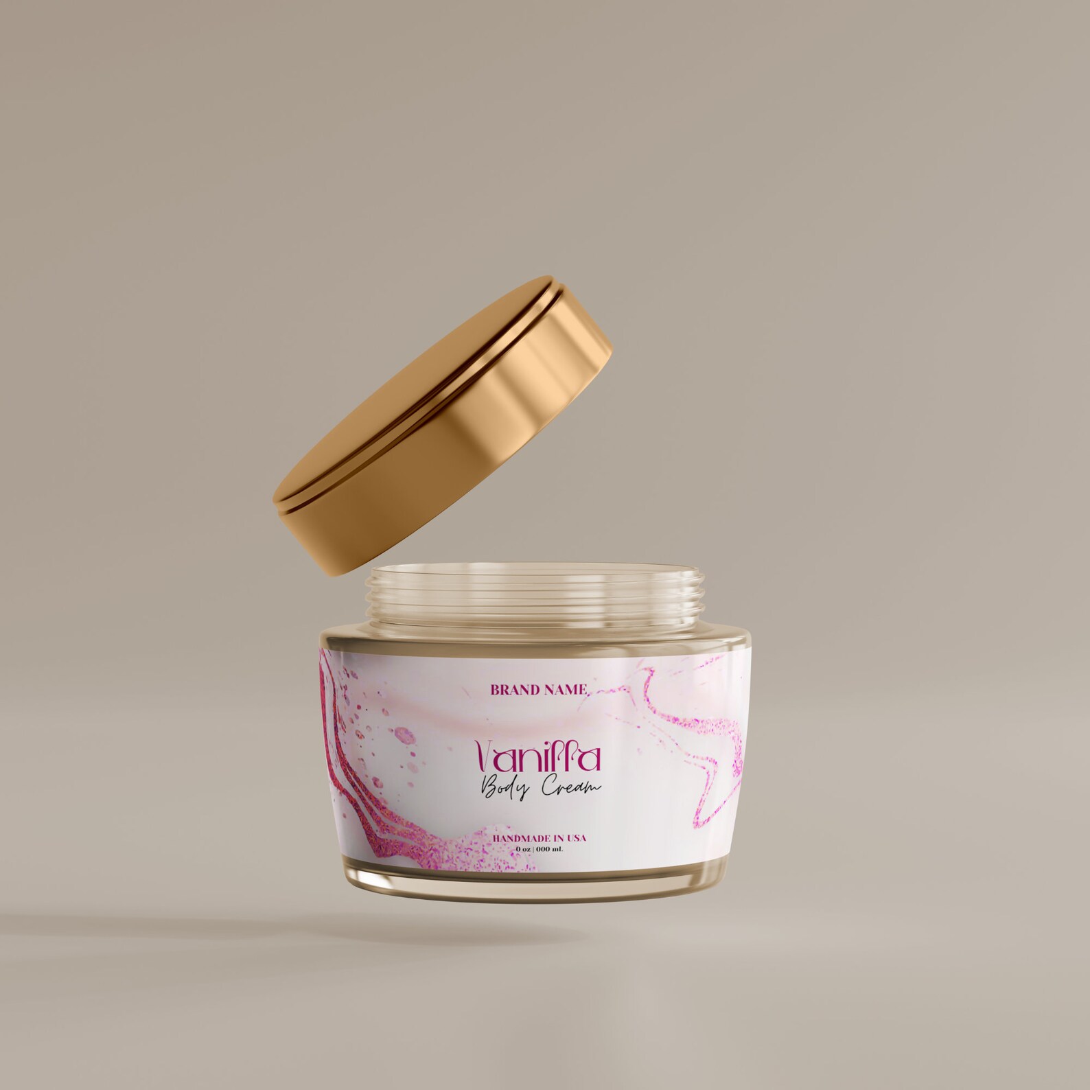 Editable Product Label Template | INSTANT DOWNLOAD | Beauty Product ...