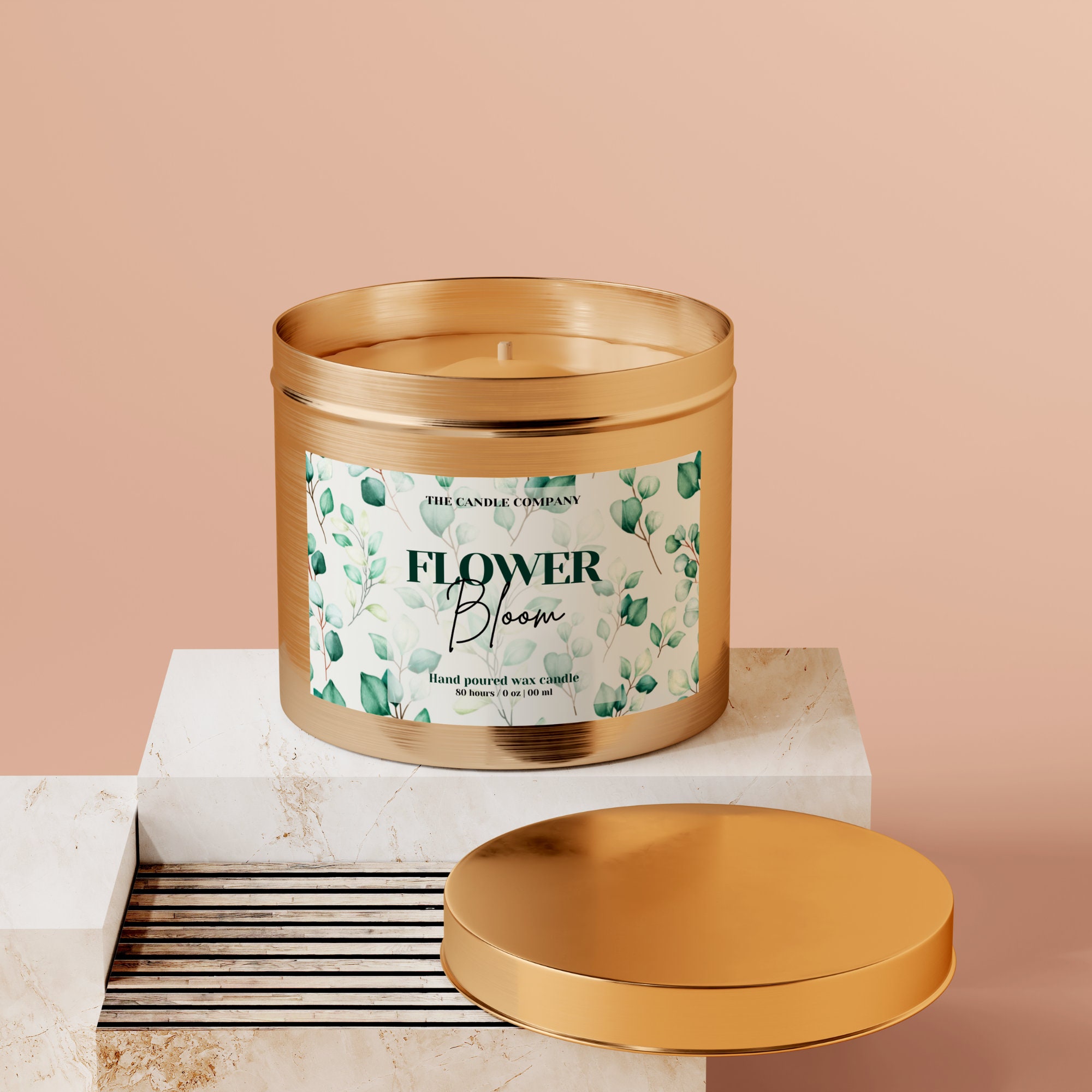 Printable Custom Candle Label Templates Customized Round - Etsy