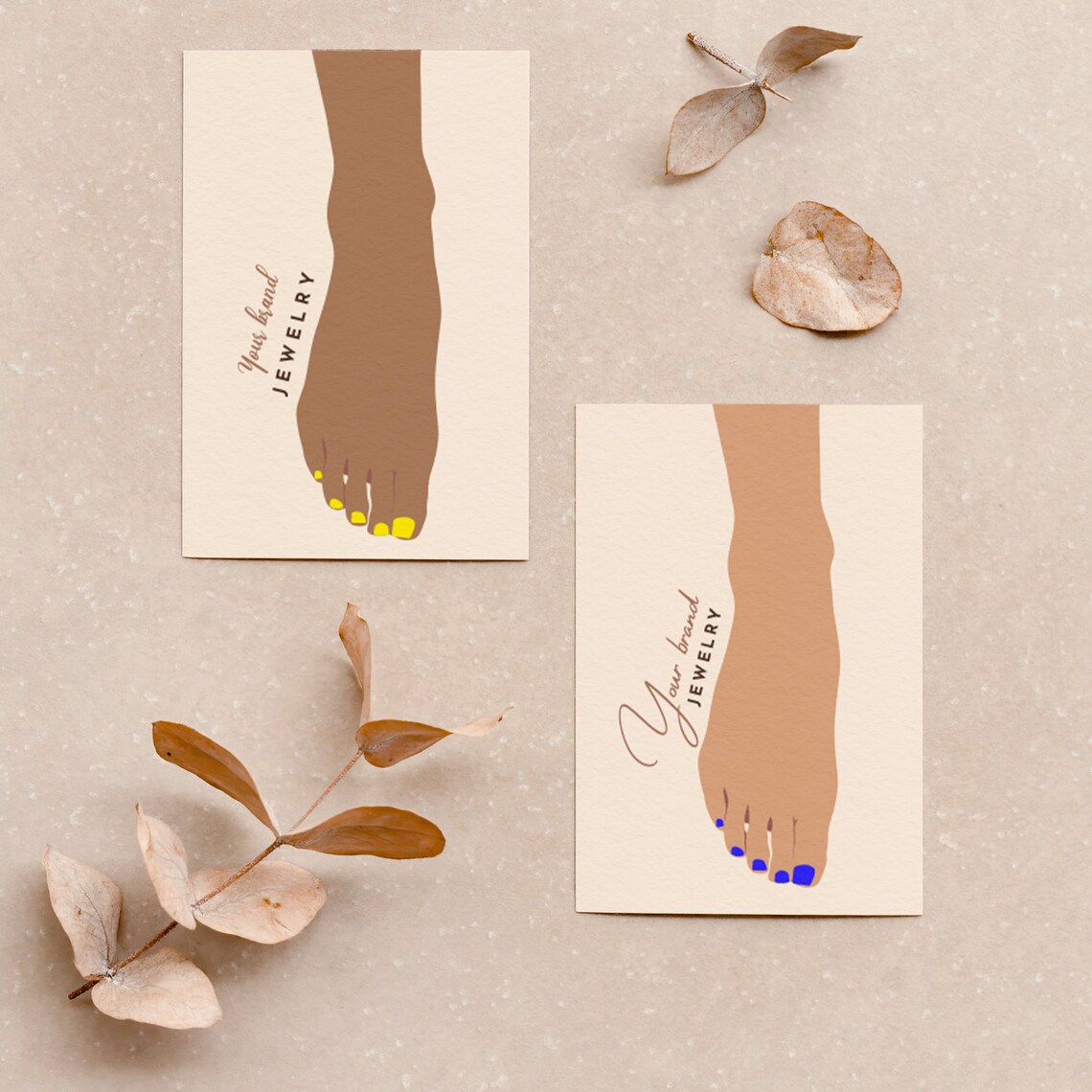 Customisable Anklet Display Cards, Displays & Packaging, Editable ...