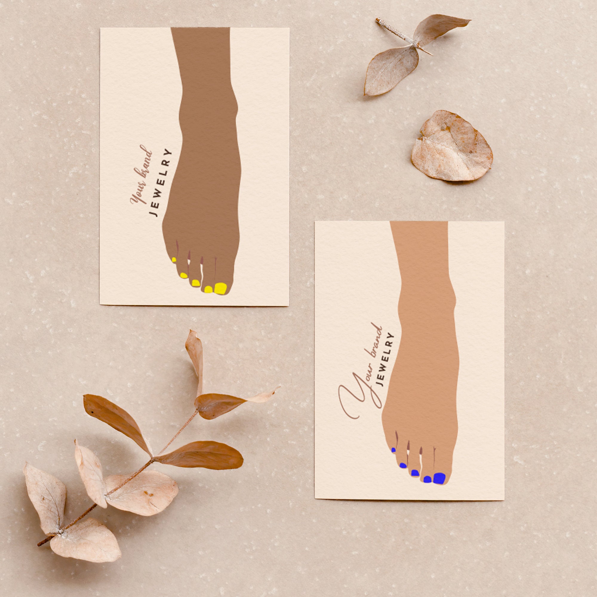 Customisable Anklet Display Cards, Displays & Packaging, Editable ...