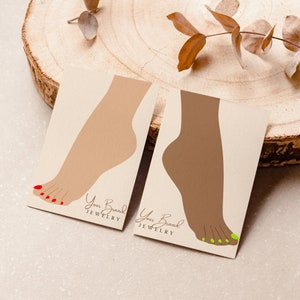 Customisable Anklet Display Cards, Displays & Packaging, Editable ...