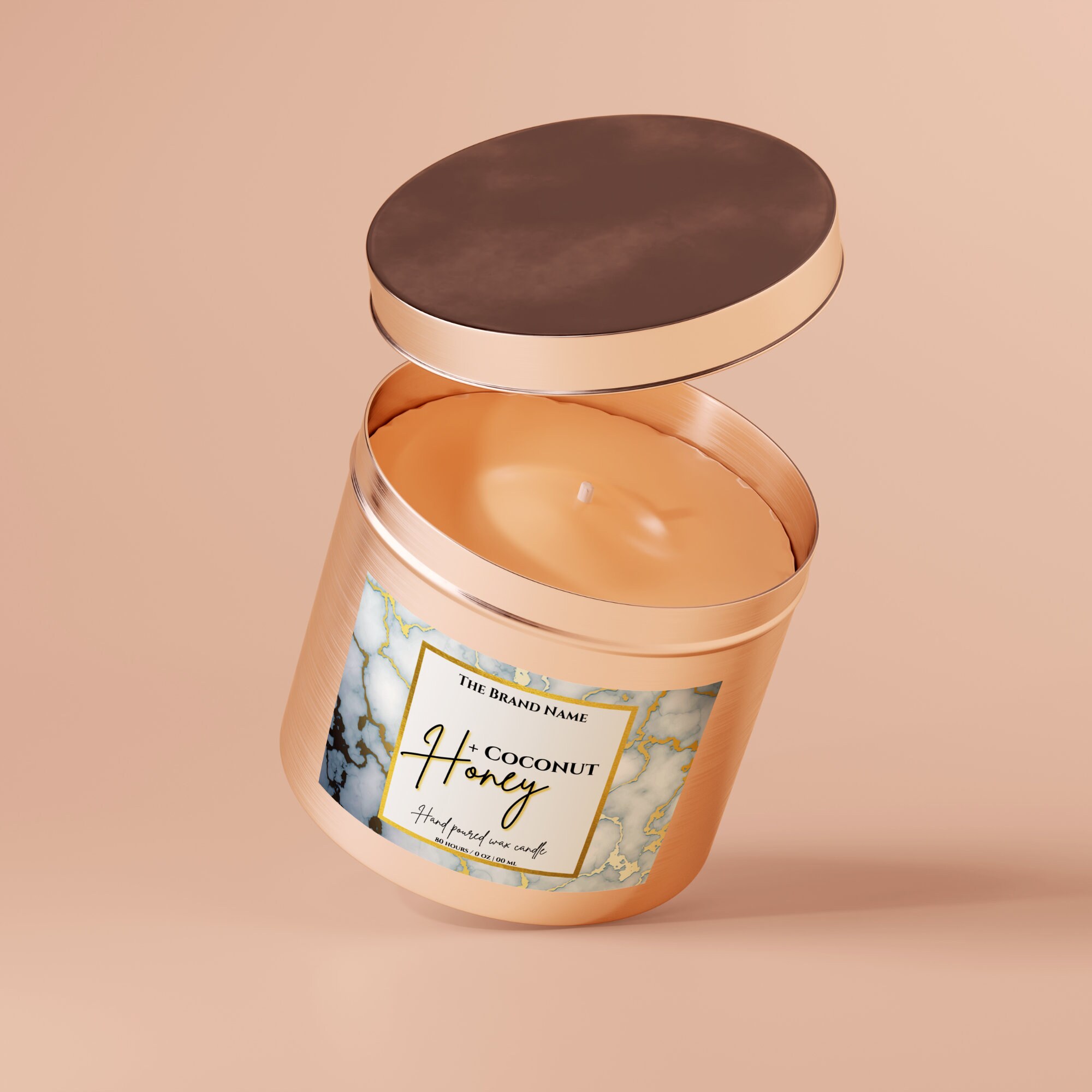 Luxury Custom Scented Candle Label Template - Personalized Aesthetic ...