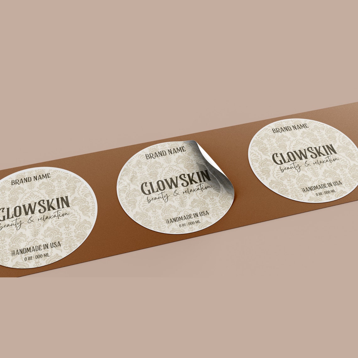 Editable Product Label Template INSTANT DOWNLOAD Beauty - Etsy