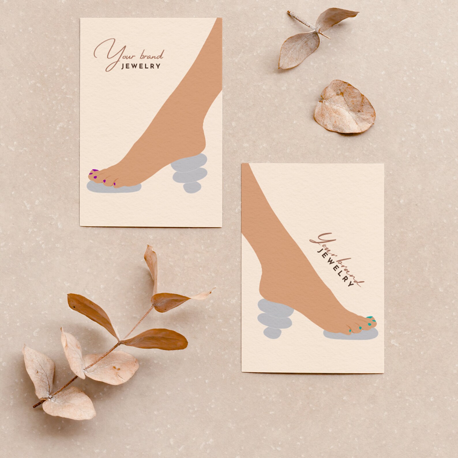 Customisable Anklet Display Cards Displays & Packaging - Etsy