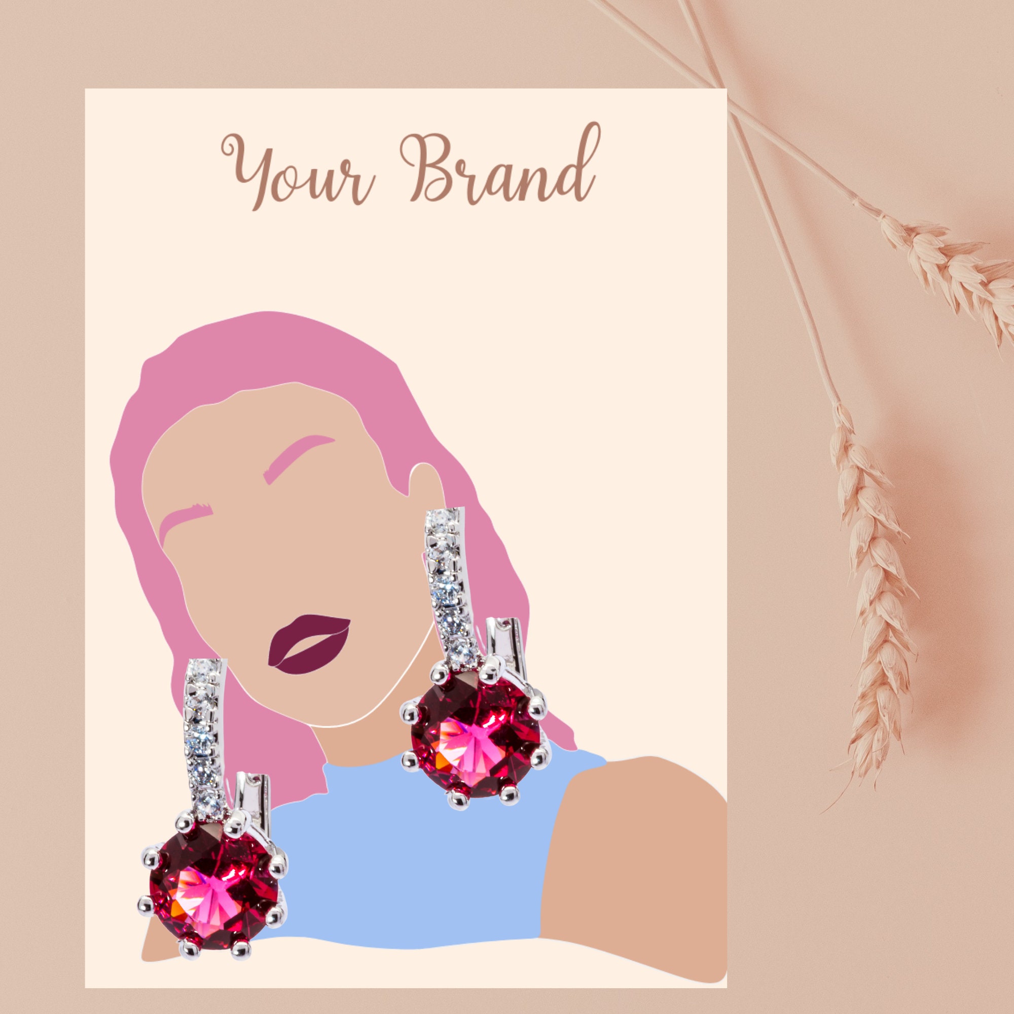 Custom Earring Cards for Jewelry Packaging Unique Earring - Etsy