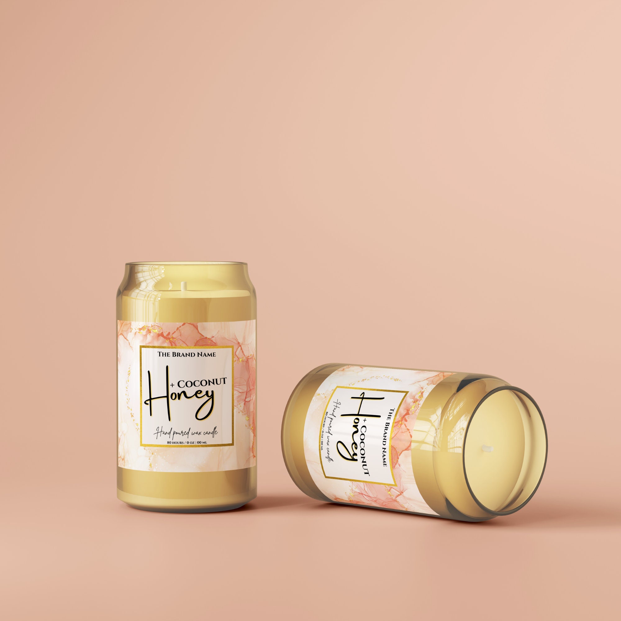 Modern Custom Scented Candle Label Template - Personalized Aesthetic ...