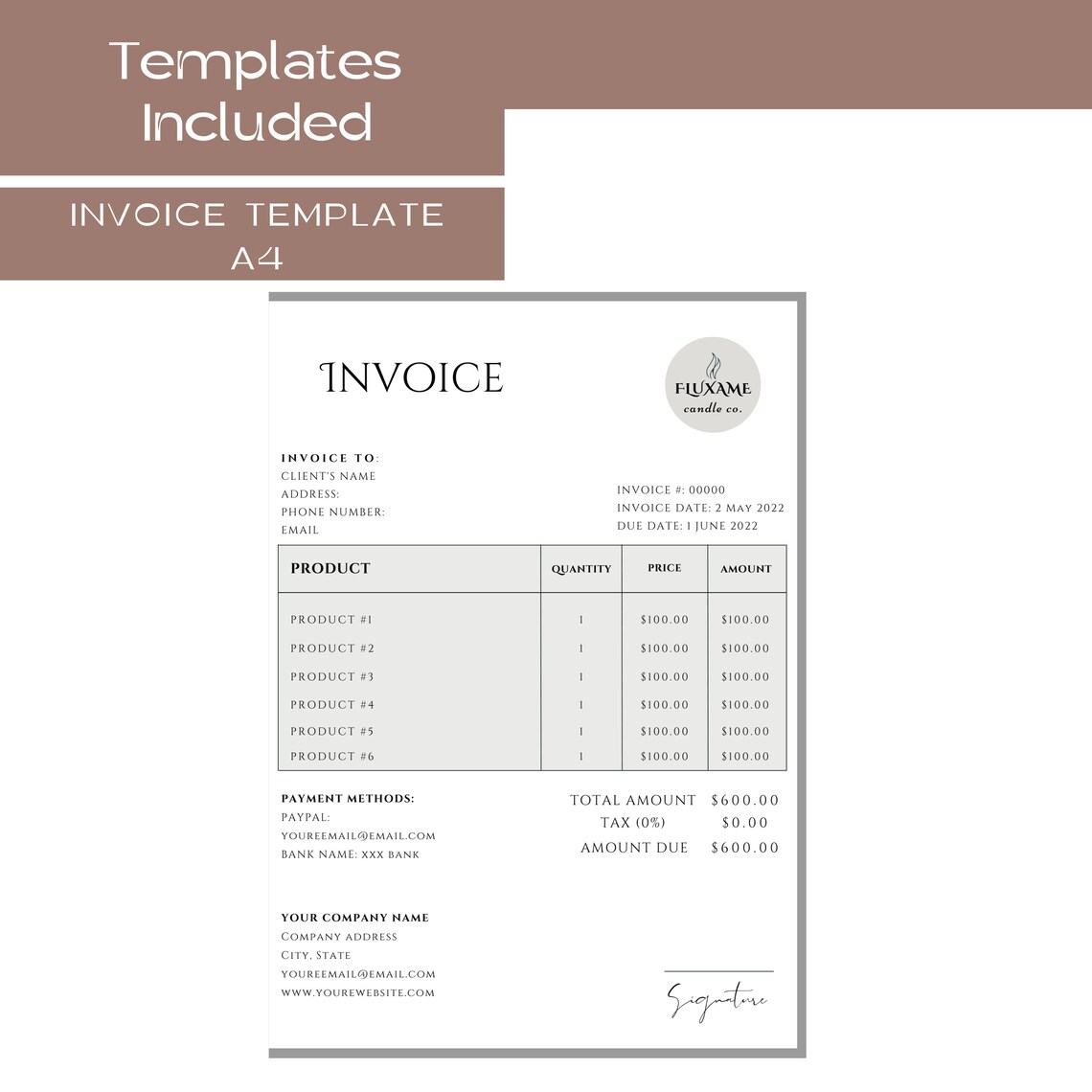 Editable Candle Label Business Bundle Luxury Candle Label - Etsy