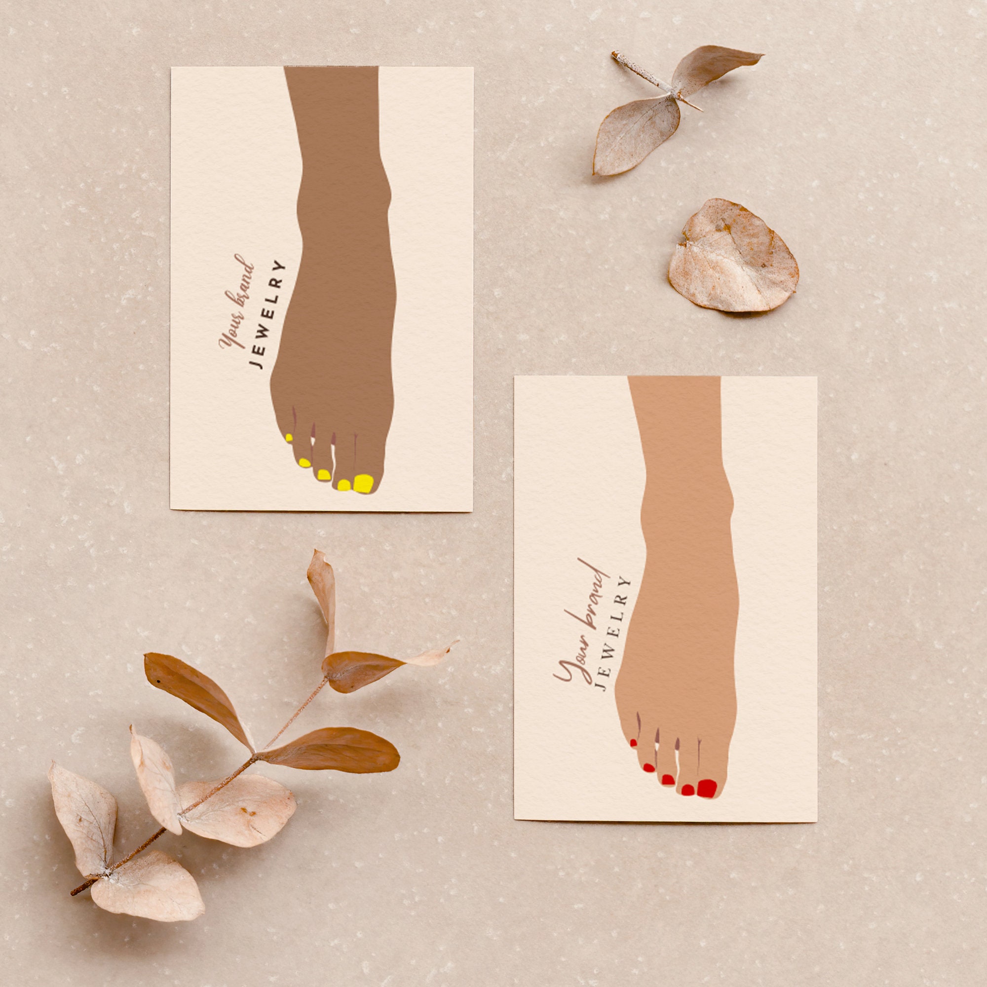 Customisable Anklet Display Cards, Displays & Packaging, Editable ...