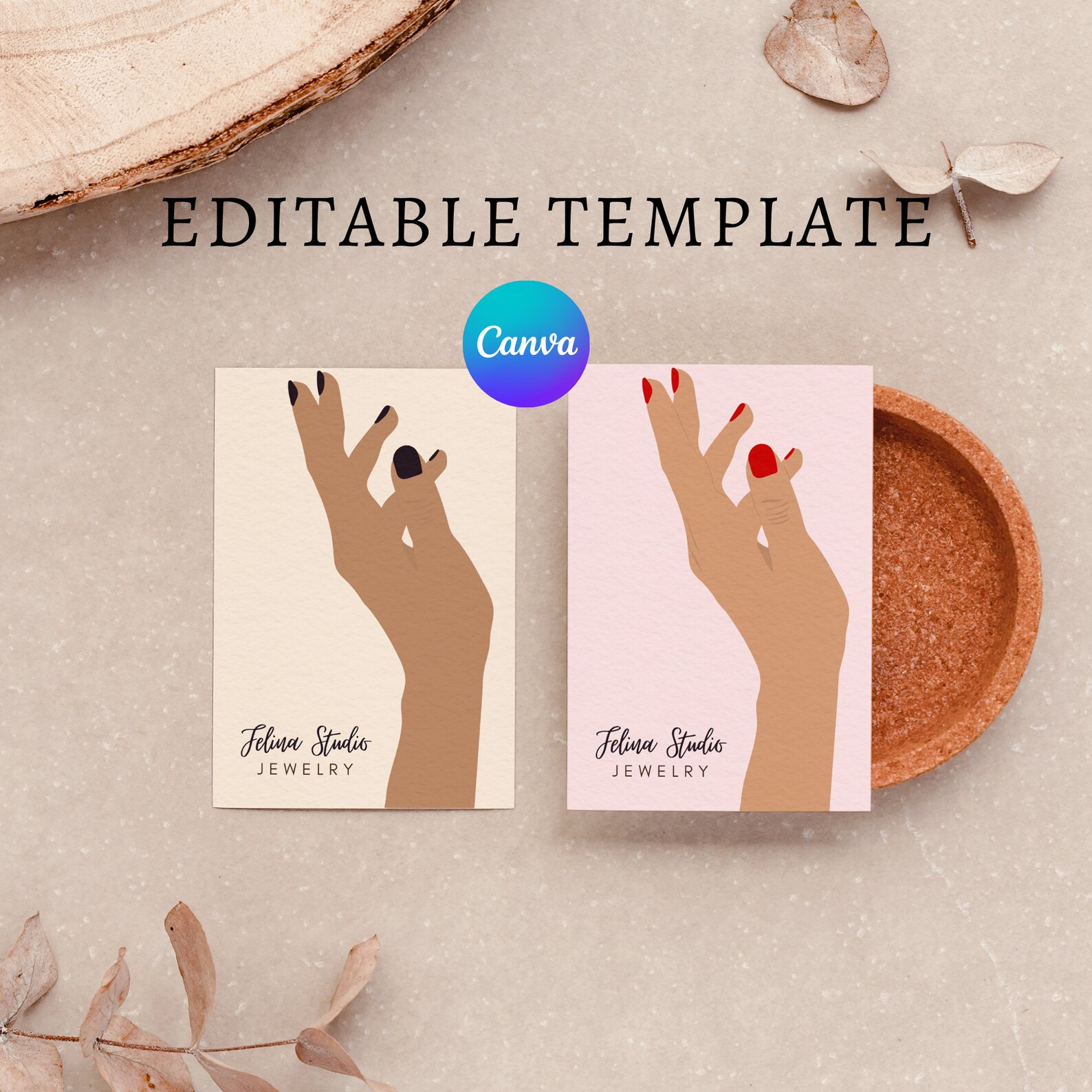Bracelet Display Card, Bracelet Packaging, Bracelet Card Template ...