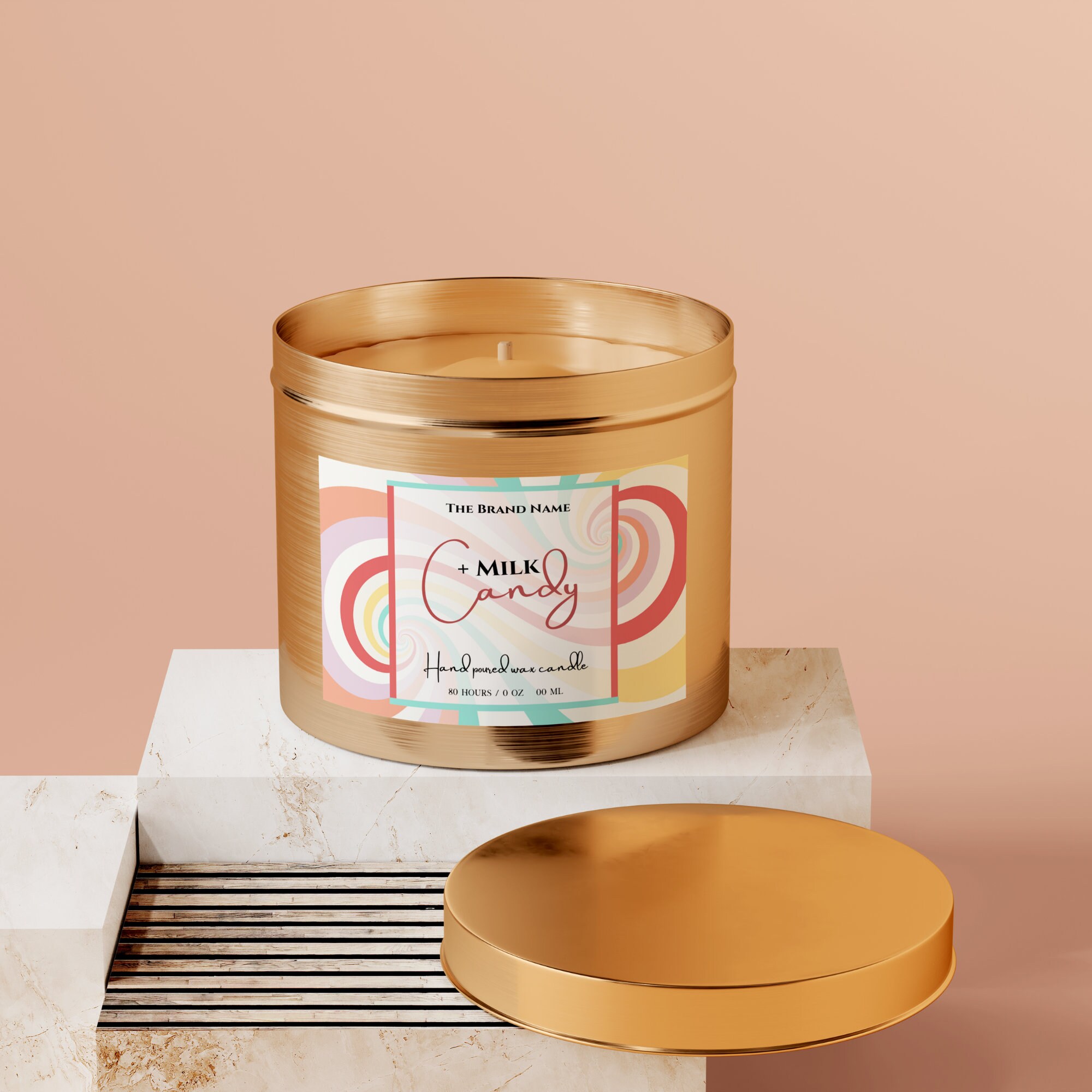 Modern Custom Scented Candle Label Template Personalized Aesthetic Soy ...