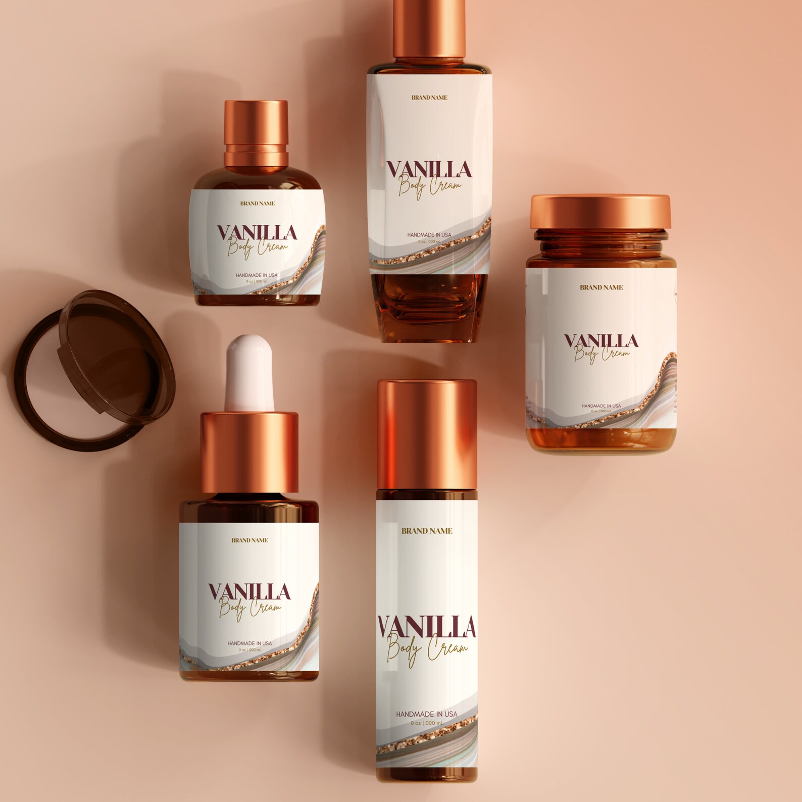 Custom Labels for Cosmetic Bottles Beauty Product Label Packaging ...